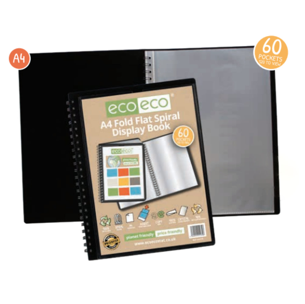 A4 60 Pocket Spiral Display Book – Kings Stationers Artist Supplies