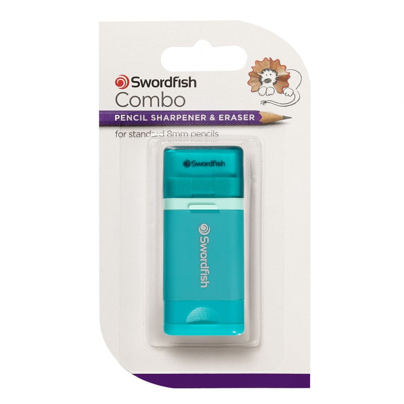 Swordfish Combo Pencil Sharpener and Eraser – Kings Stationers Artist ...