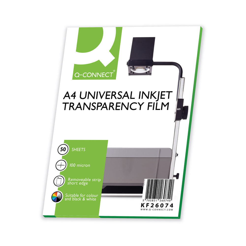 A4 InkjetJet Clear Over Head Projector Film 100 micron – Kings ...