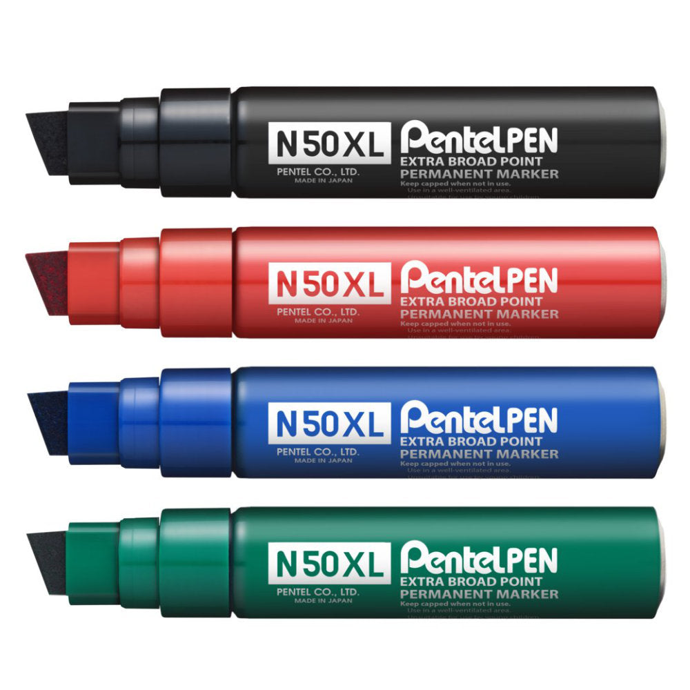 Pentel N50 XL Extra Broad Permanent Markers – Kings Stationers Artist ...